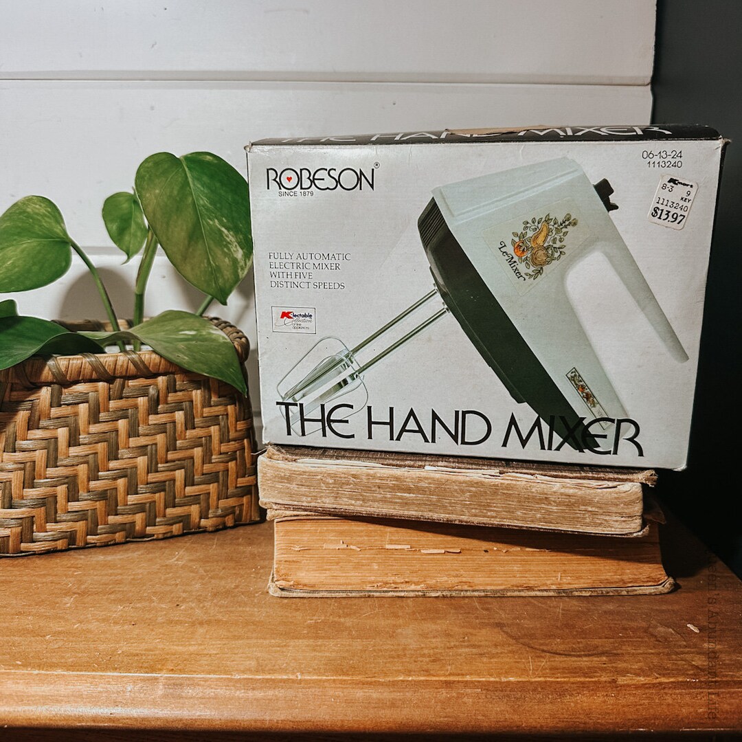 Vintage Robeson “country Kitchen Cooking" the Hand Portable Mixer ...