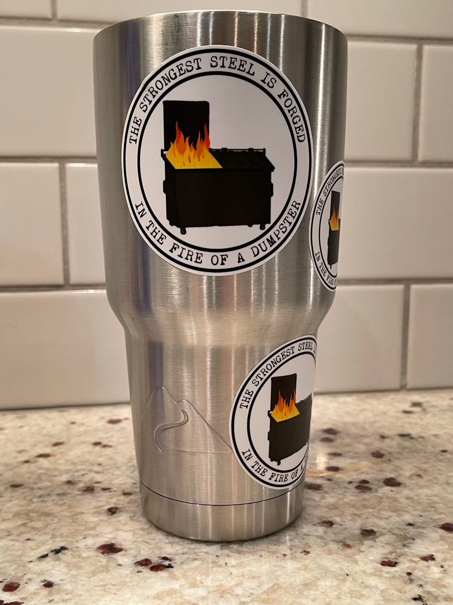 Dumpster Fire Sticker / the Strongest Steel is Forged in the - Etsy
