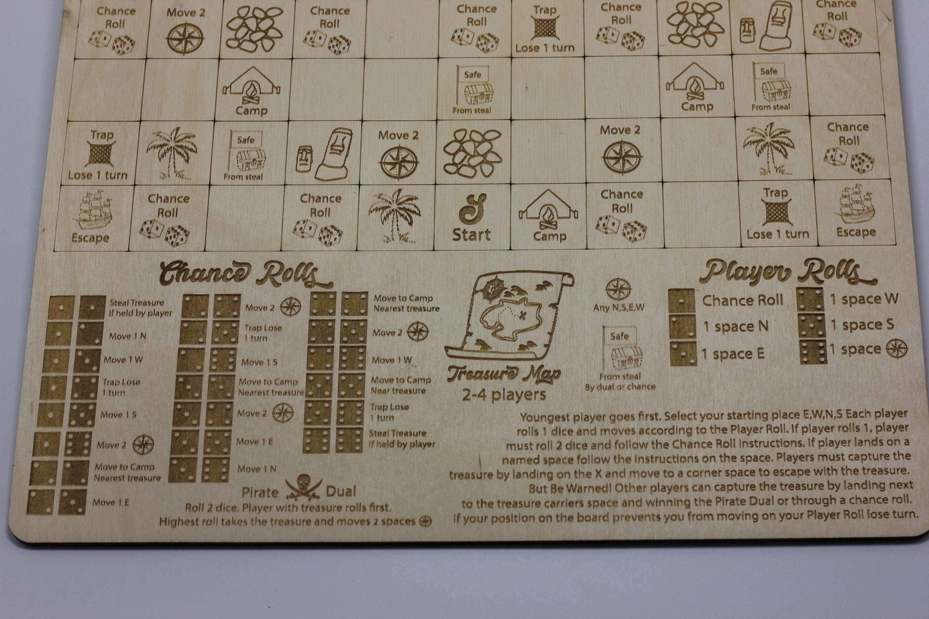 Treasure Hunt Board Game for All Ages Includes Pieces and - Etsy Canada