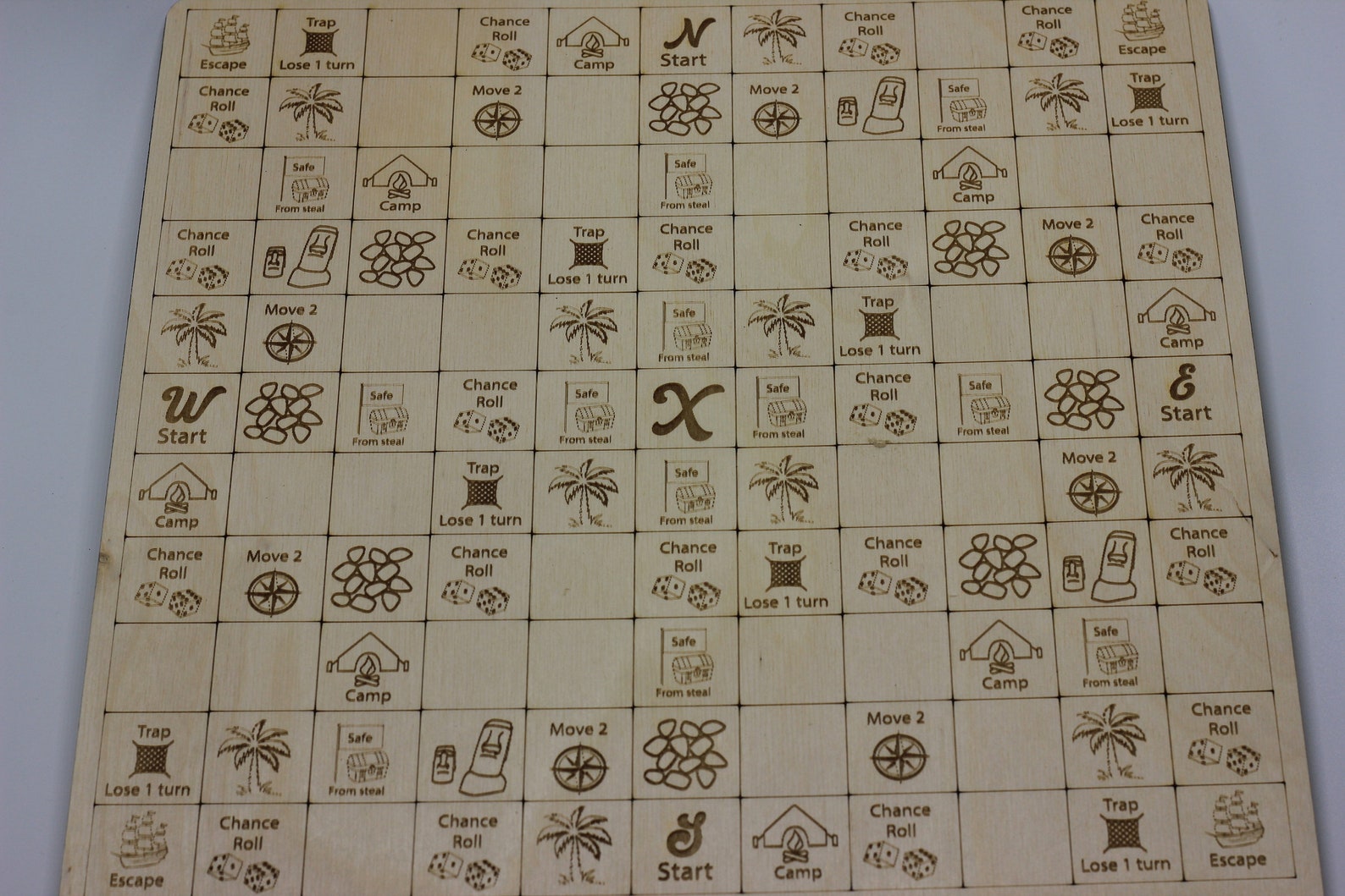 Treasure Hunt Board Game for All Ages Includes Pieces and | Etsy Canada