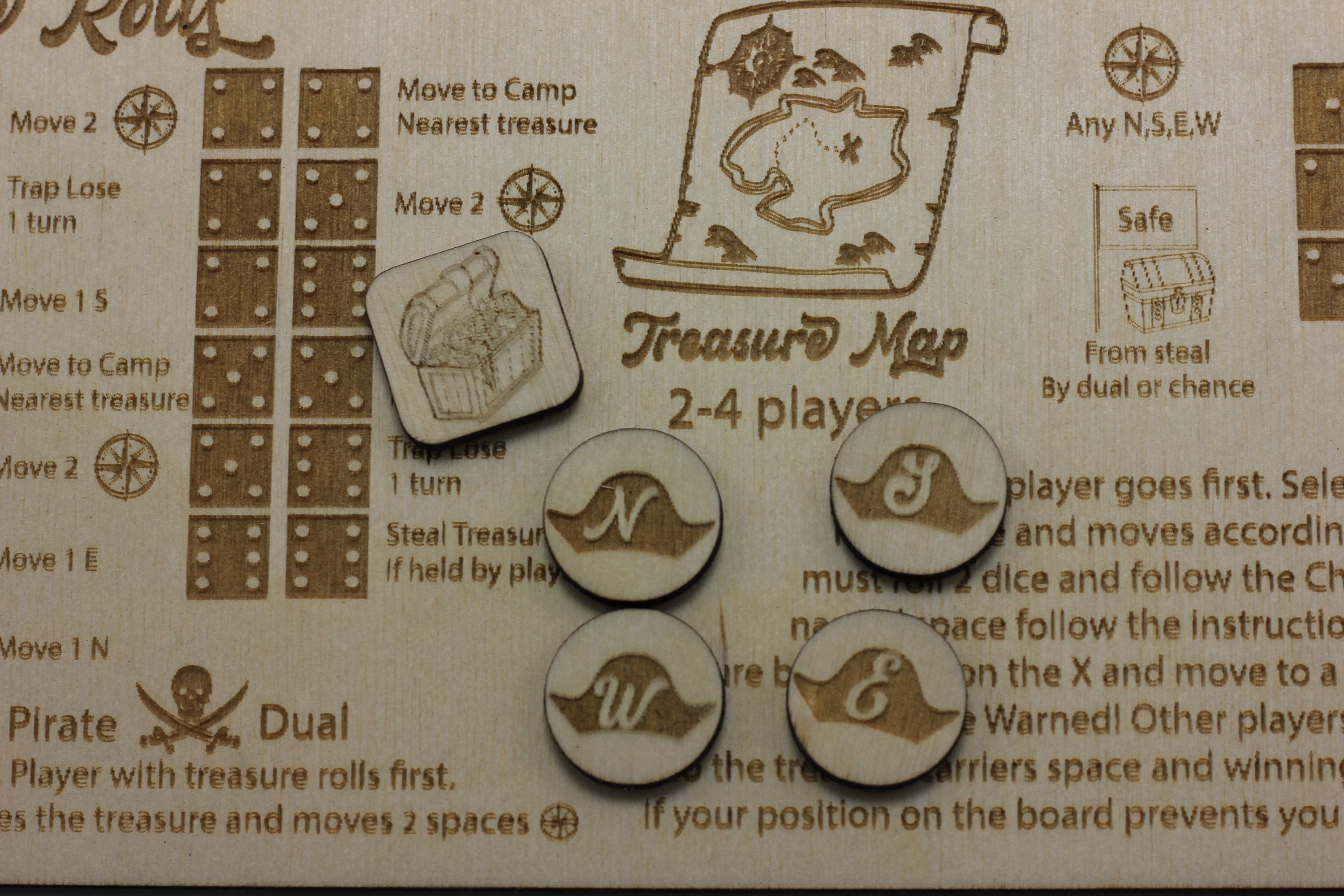 Treasure Hunt Board Game for All Ages Includes Pieces and - Etsy