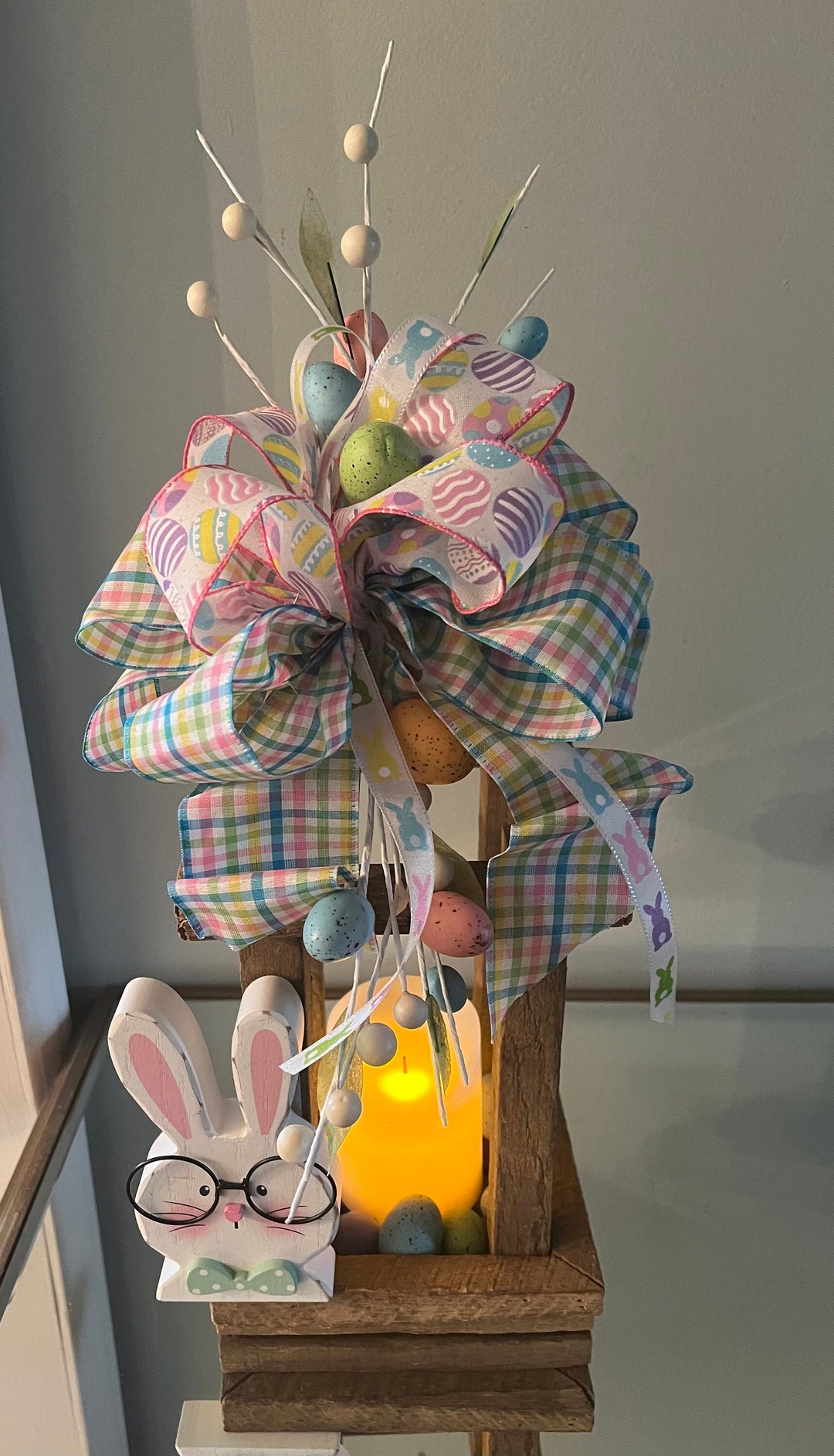 Rockin Bunny Easter Lantern - Etsy