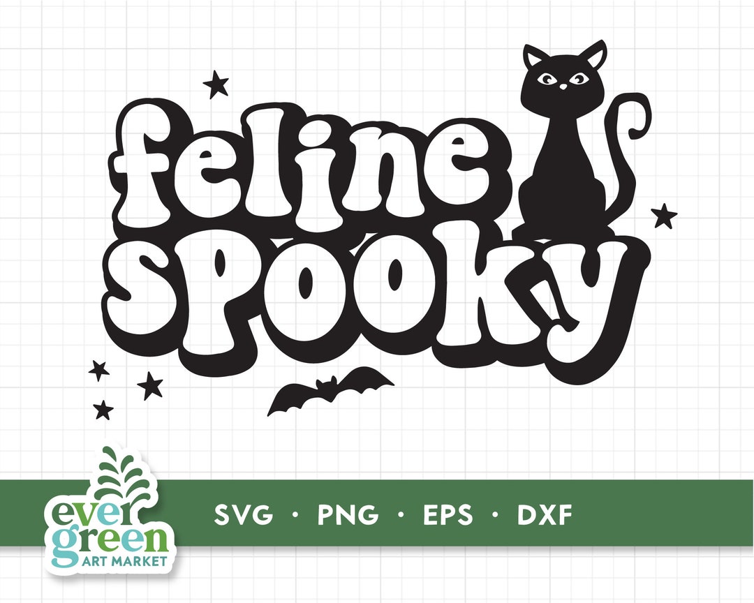 Halloween Cat Svg, Feline Spooky Svg, Cute Black Cat Svg, Black Cat Svg ...