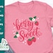 Berry Sweet Svg, Strawberry Sweet One, First Birthday, Berry Cute, Baby ...