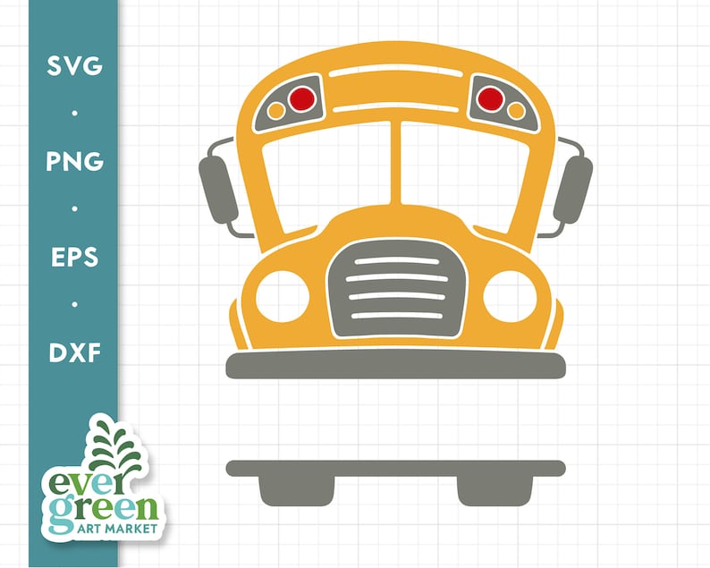 School Bus Monogram Svg Bus Driver Name Frame Back to - Etsy