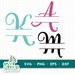 Split Monogram Svg, Name Svg, Initial Svg, Alphabet Svg, Family Name ...