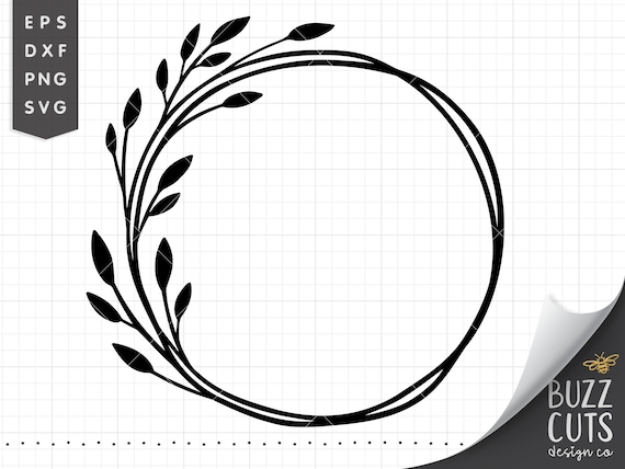 Clip Art & Image Files Craft Supplies & Tools vine wreath Organic leaf ...