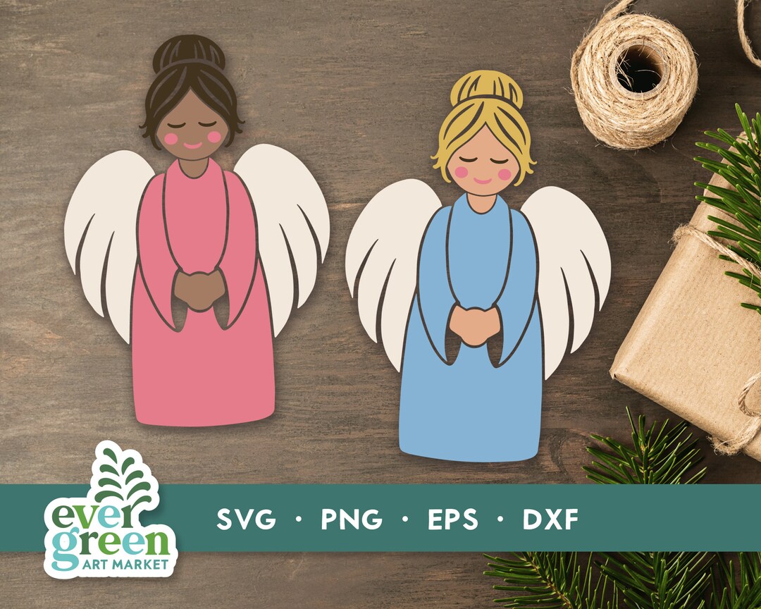 Christmas Angel SVG, Angel Svg, Christmas Angel Png, Cute Angel Svg ...
