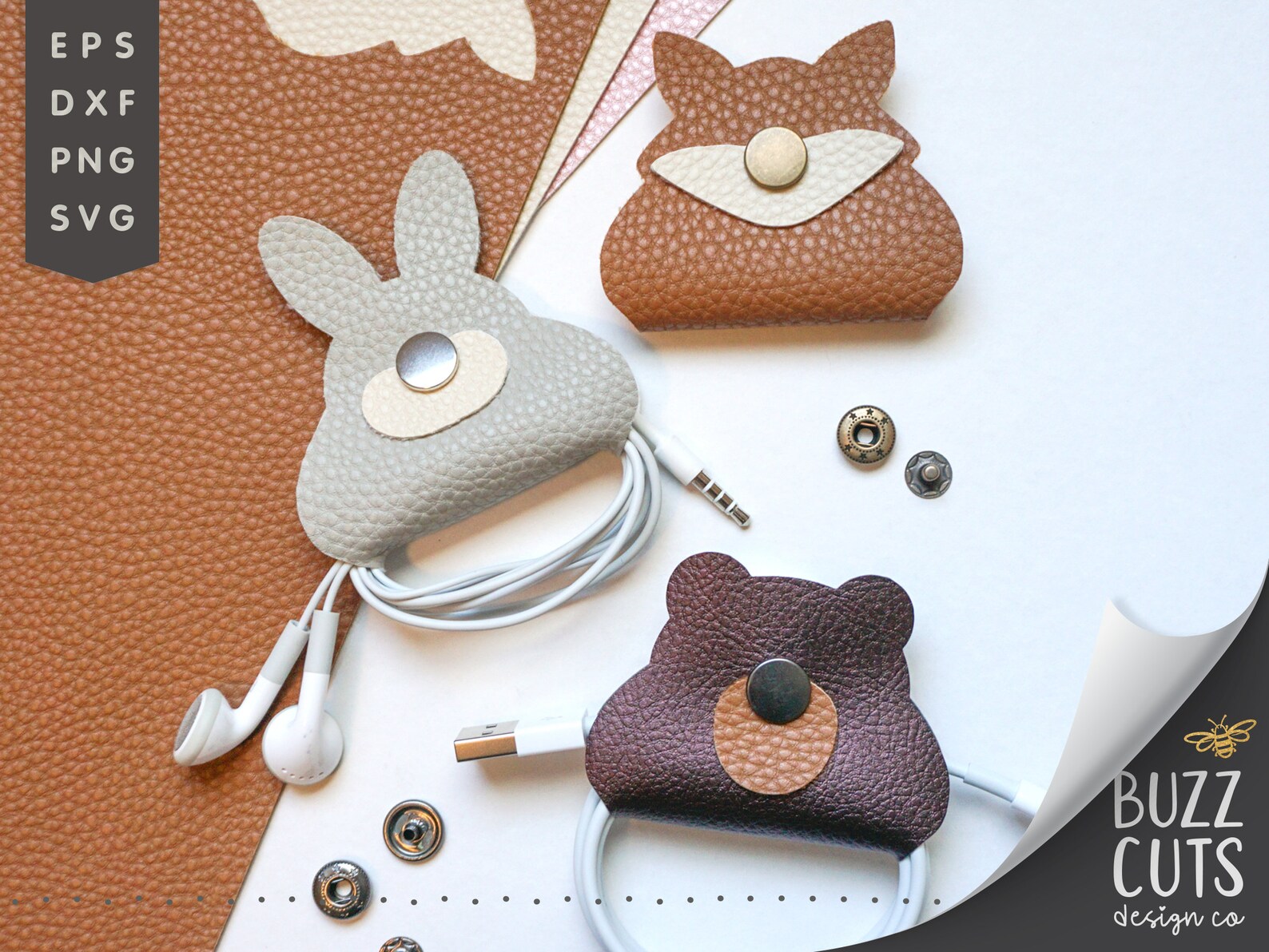 Cable Organizer Svg Faux Leather Cord Holder Template Svg - Etsy