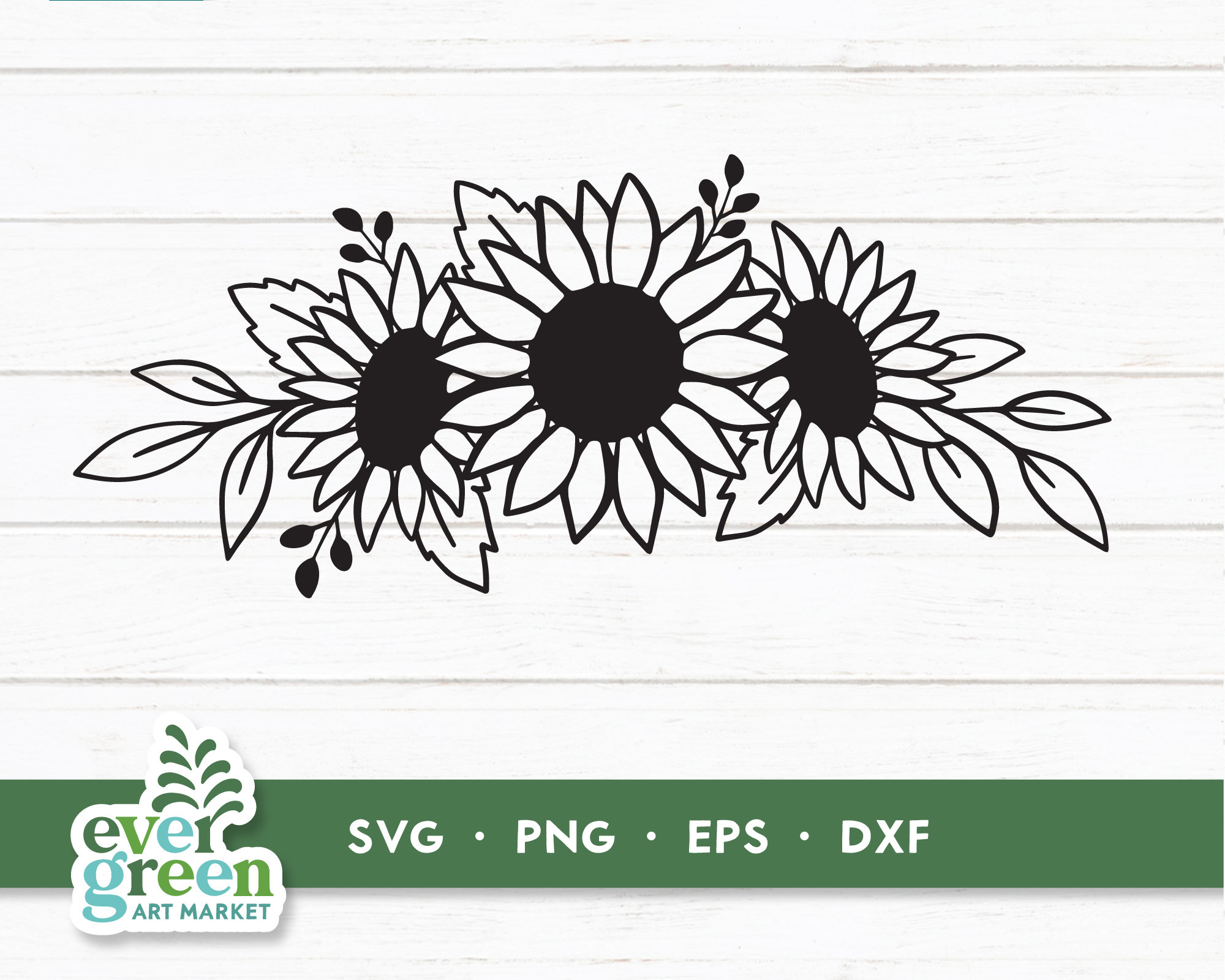 Sunflower Svg Sunflower Border Svg Flower Border Svg Floral - Etsy Canada