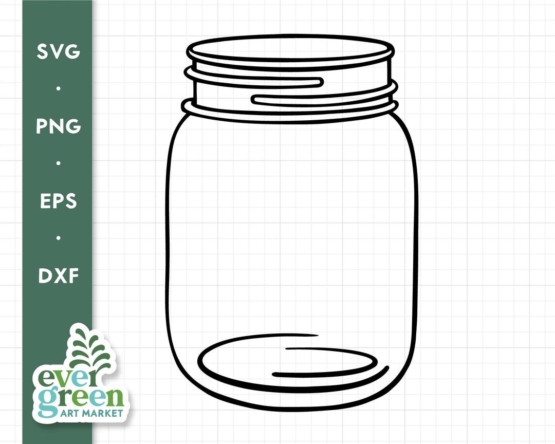 Canning Jar Svg, Canning Svg, Farmhouse Svg, Southern, Glass Jar, Jam ...