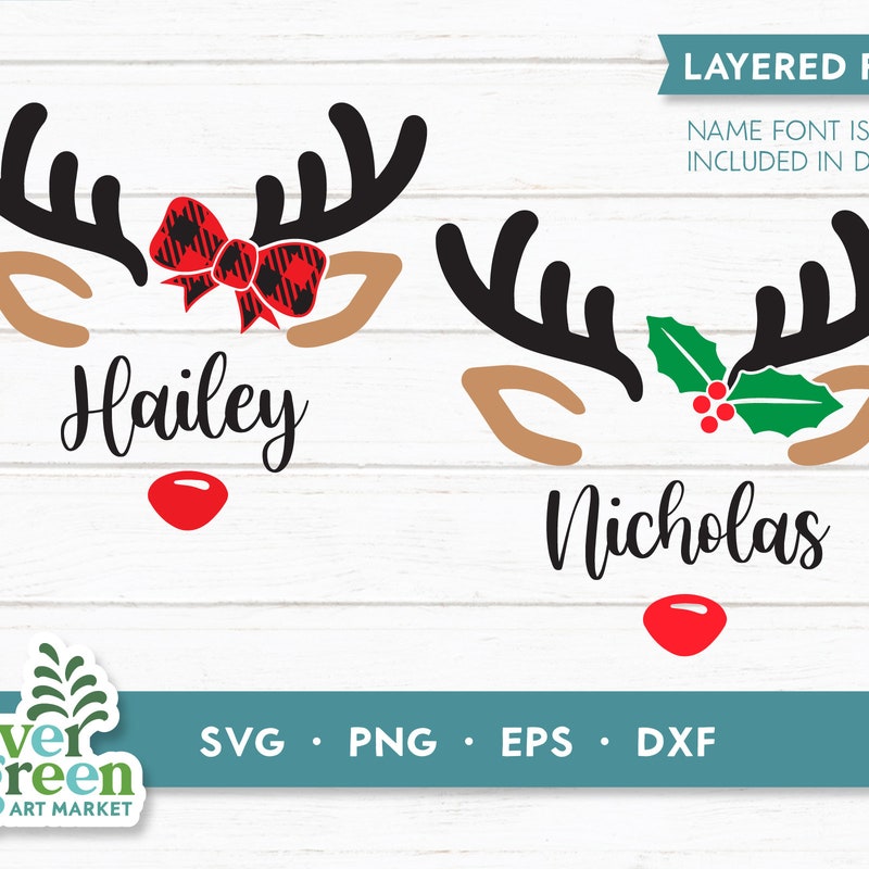 Reindeer Names Svg - Etsy