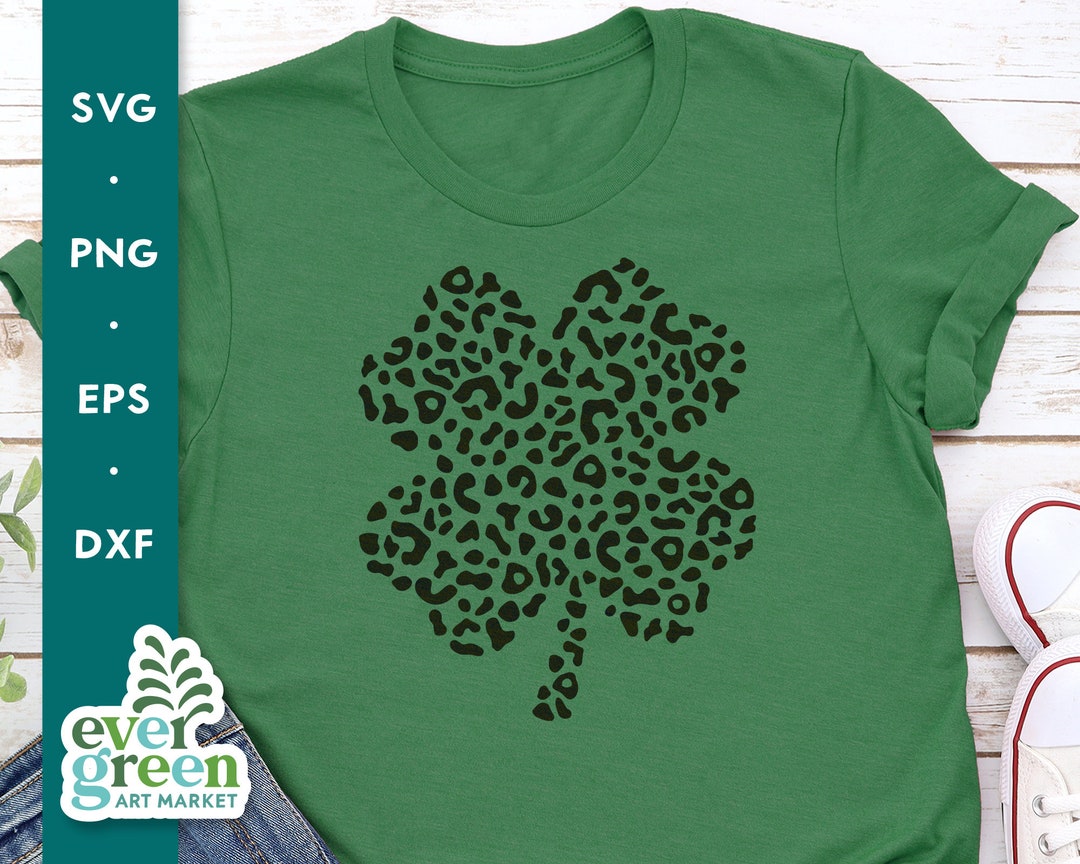 Trèfle léopard svg guépard trèfle svg trèfle léopard svg St - Etsy France