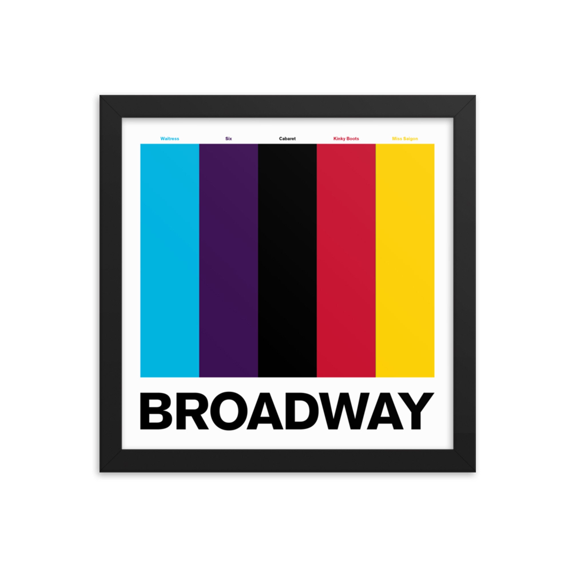 CUSTOM BROADWAY POSTER, Color Swatches, Musical Theatre, Design ...