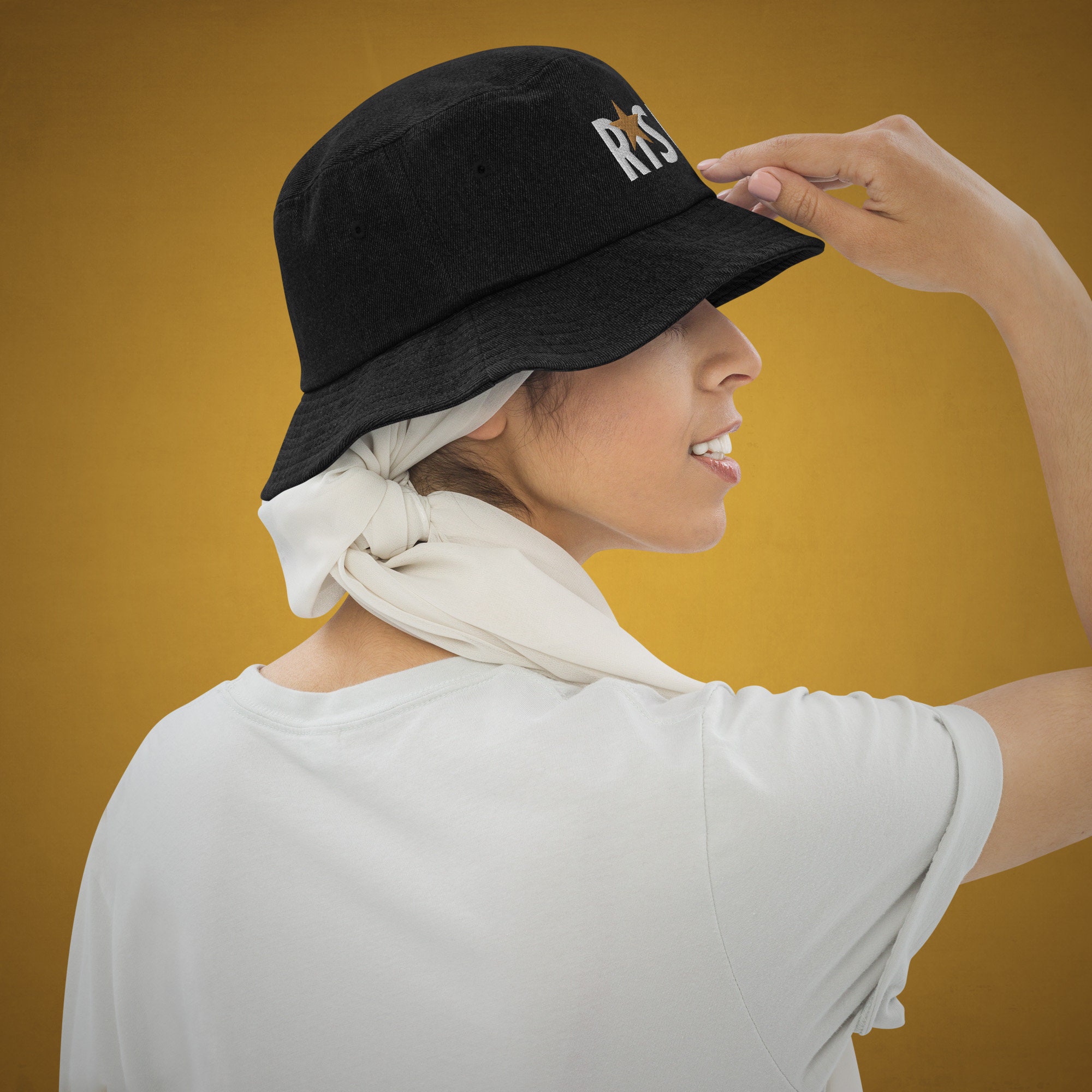 Rise up Denim Bucket Hat, Hamilton Musical Inspired, Broadway Show ...