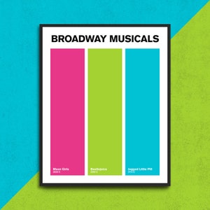 CUSTOM BROADWAY POSTER, Pantone Color Swatches, Musical Theater, Design ...