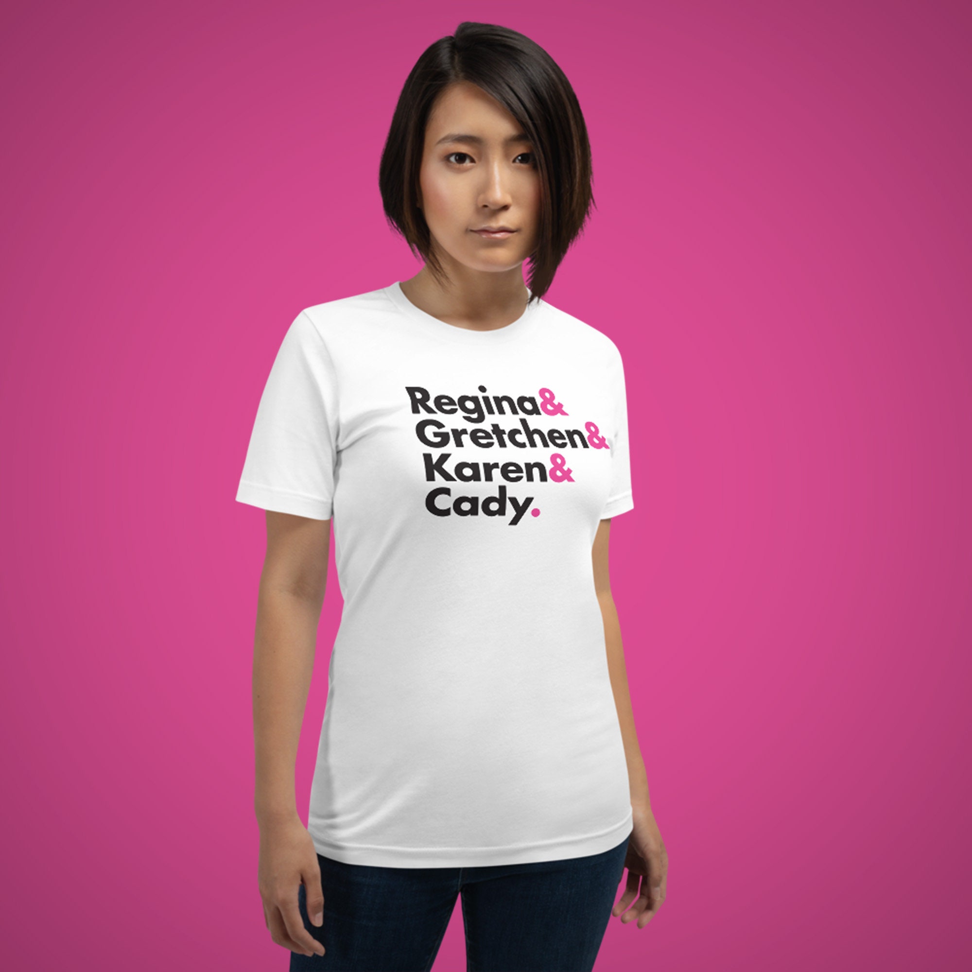 The Plastics Mean Girls Shirt, Ampersand Names, Regina, Gretchen, Karen ...