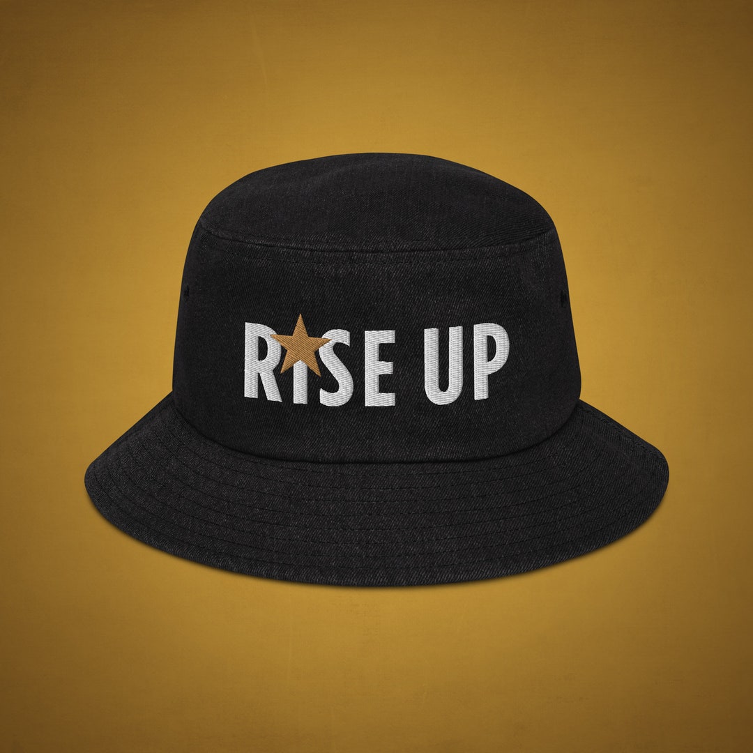 Rise up Denim Bucket Hat, Hamilton Musical Inspired, Broadway Show ...