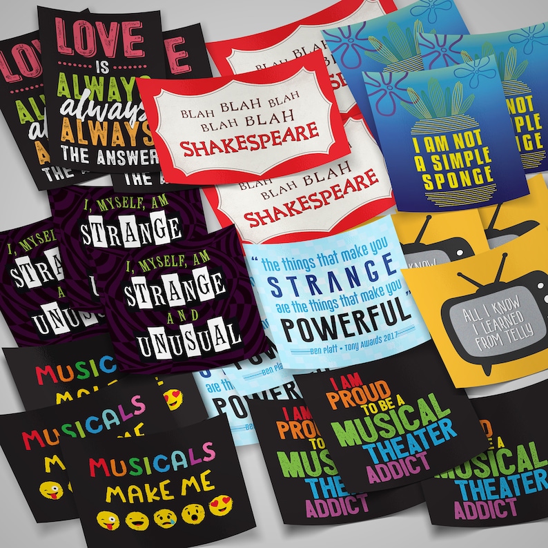 Shakespeare Something Rotten Stickers Broadway Show Musical - Etsy