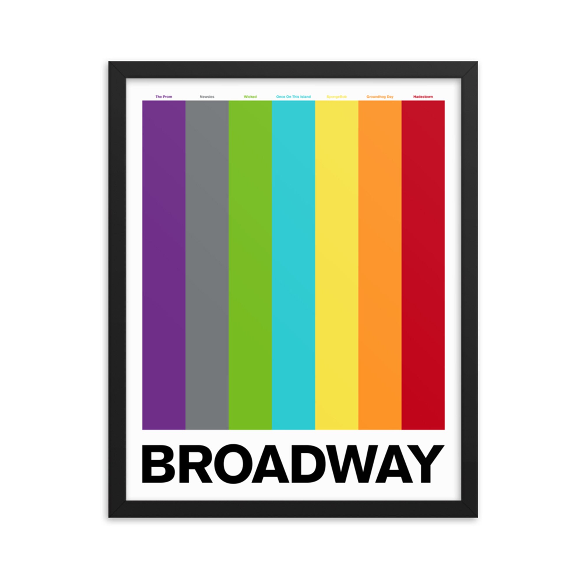 CUSTOM BROADWAY POSTER, Color Swatches, Musical Theatre, Design ...