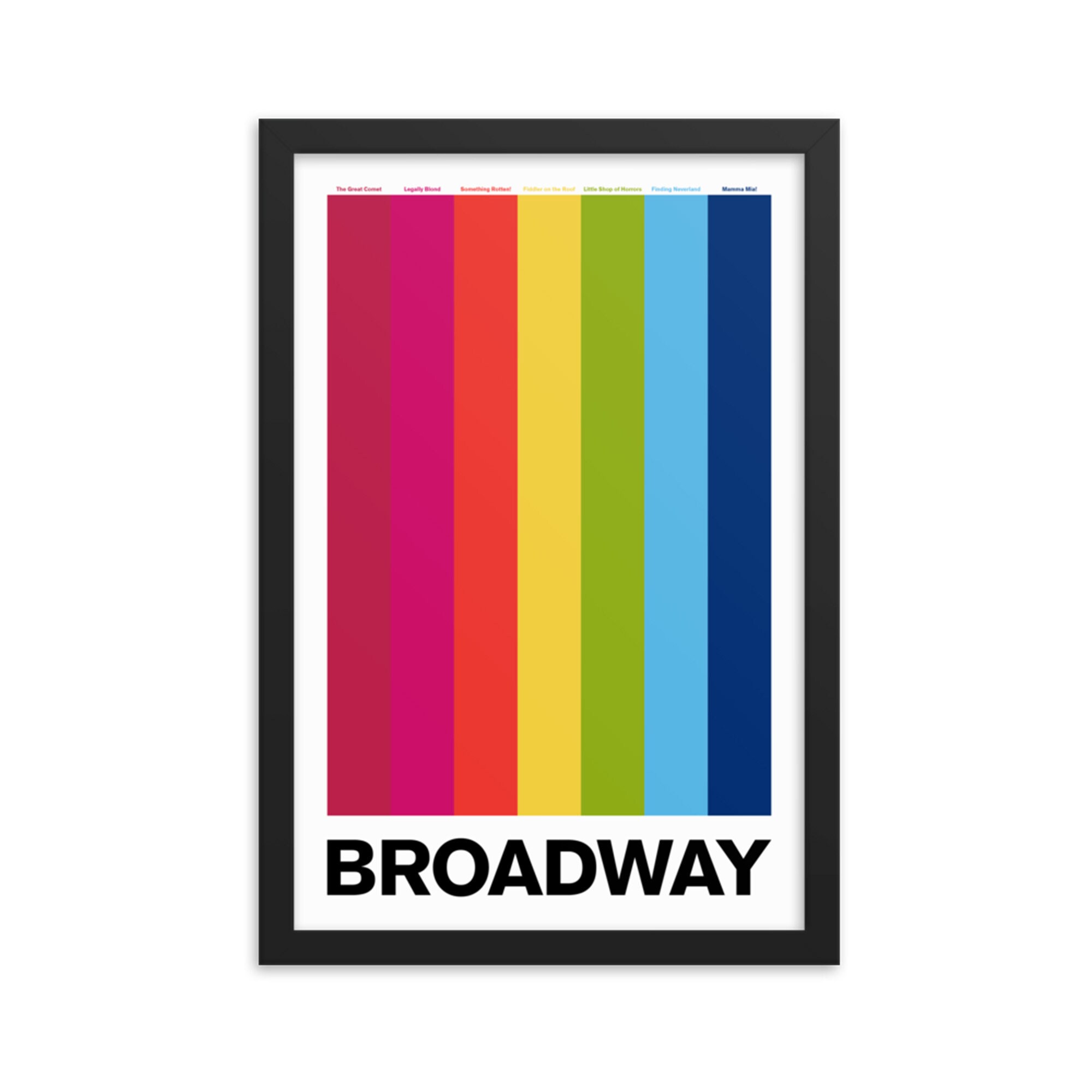CUSTOM BROADWAY POSTER, Color Swatches, Musical Theatre, Design ...