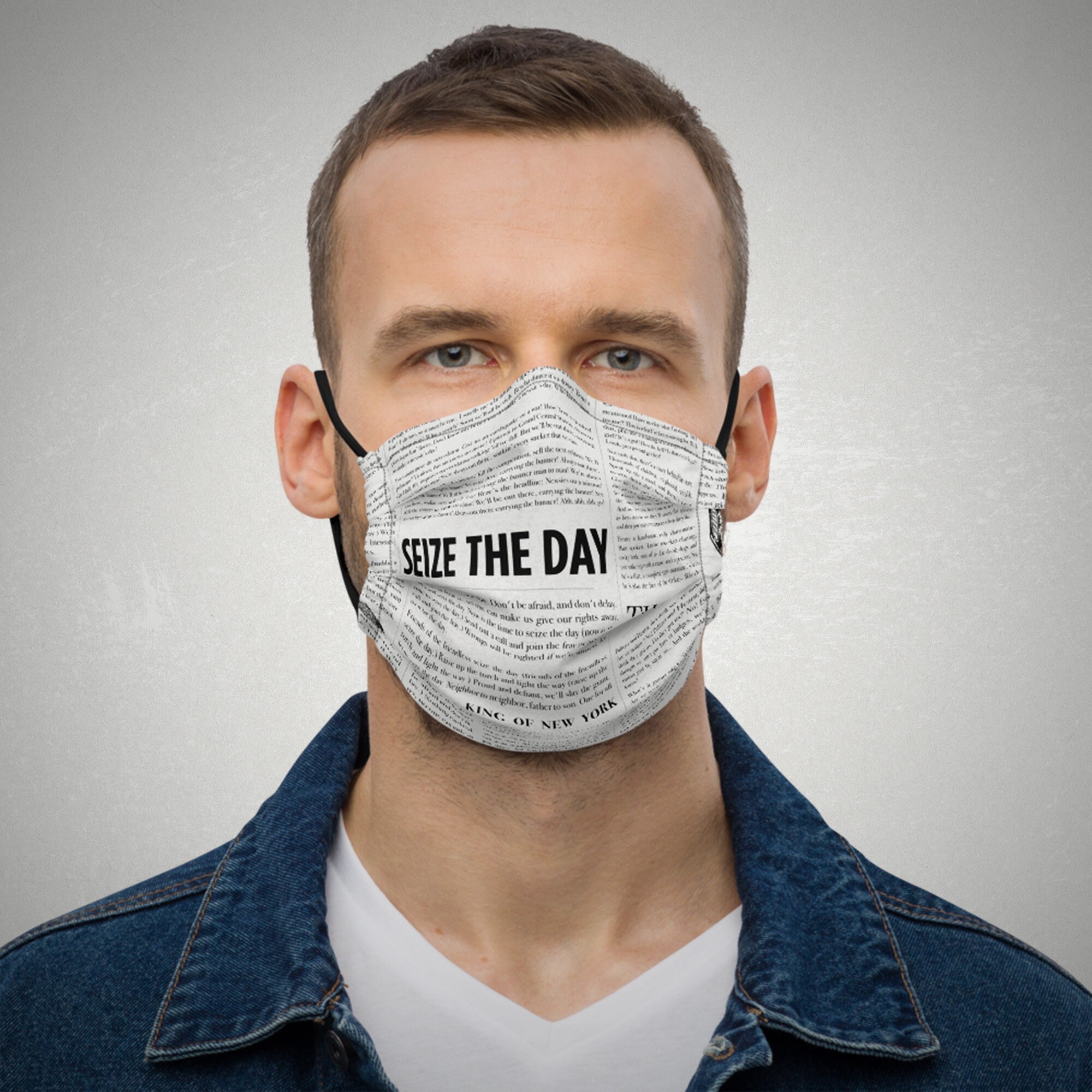 Newsies Face Mask Seize the Day Broadway Musical Theater | Etsy