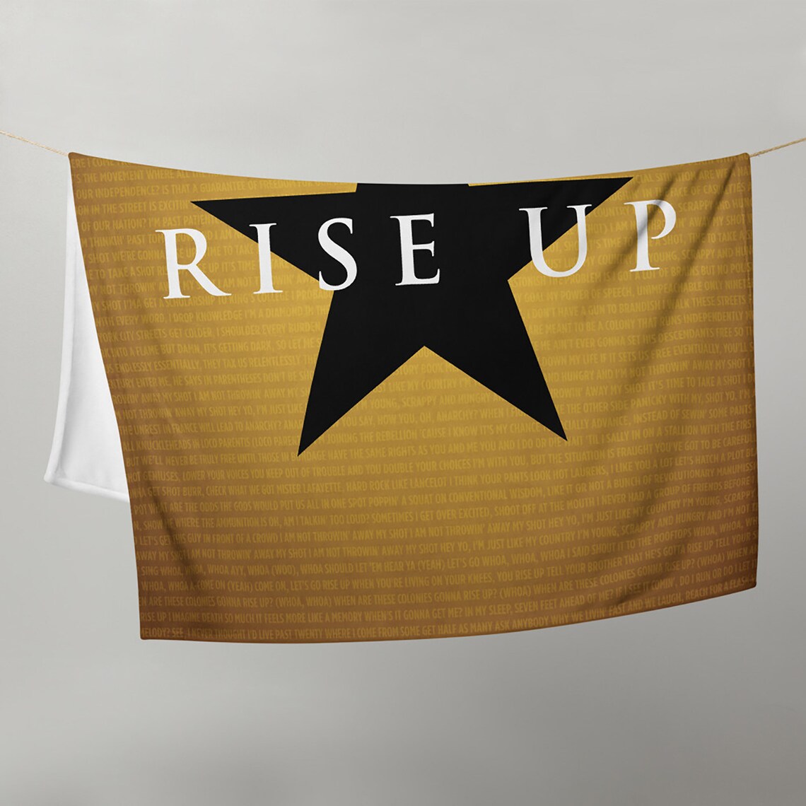 Rise up Soft Throw Blanket Hamilton Musical My Shot - Etsy