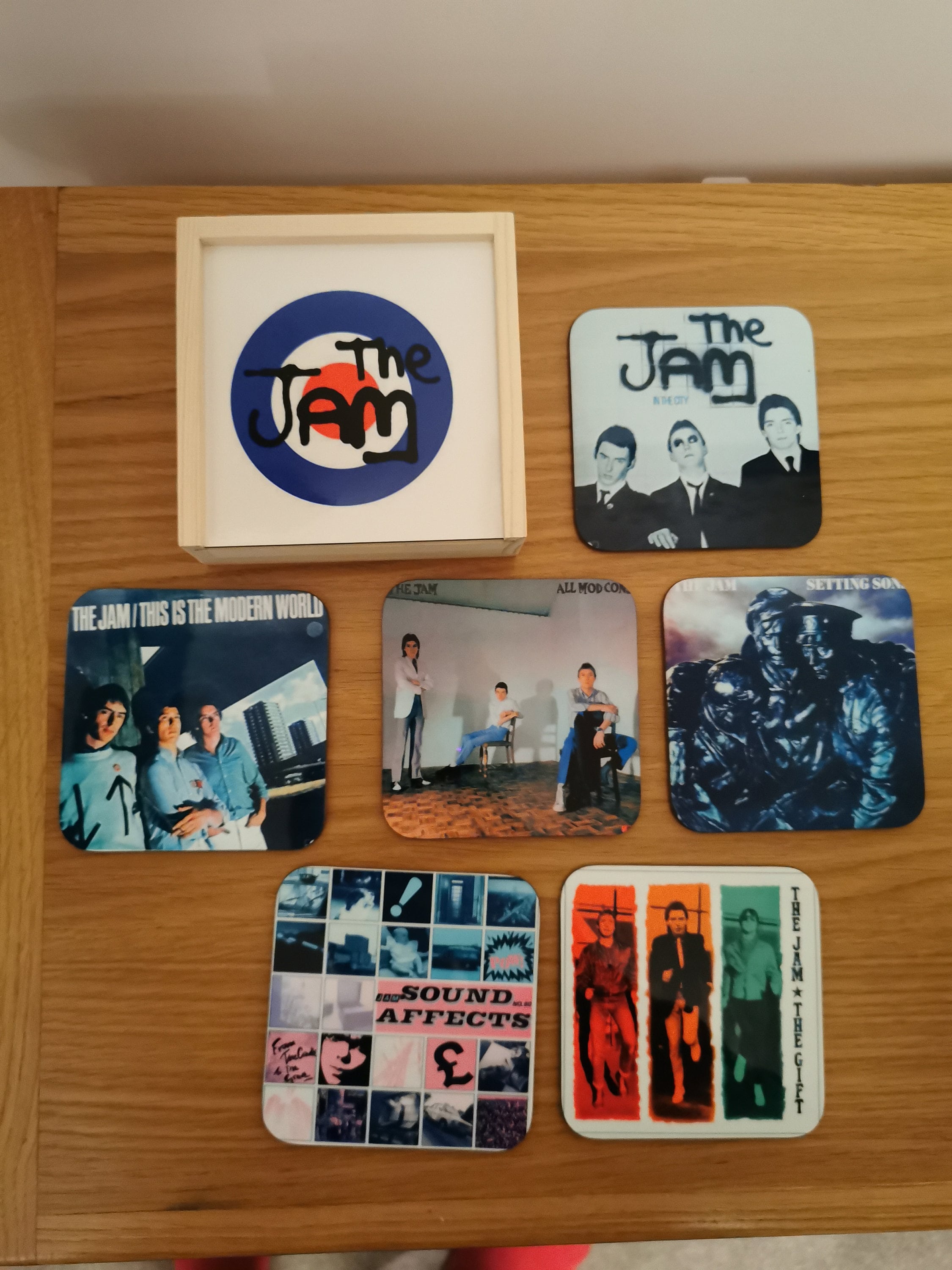 The Jam Boxed Set of 6 Album Cover Wooden Coasters - Etsy UK