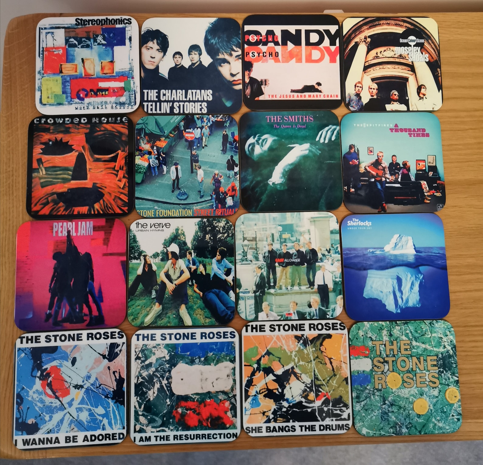 Your Favorite Album Cover Made Into a Wooden Coasters - Etsy UK