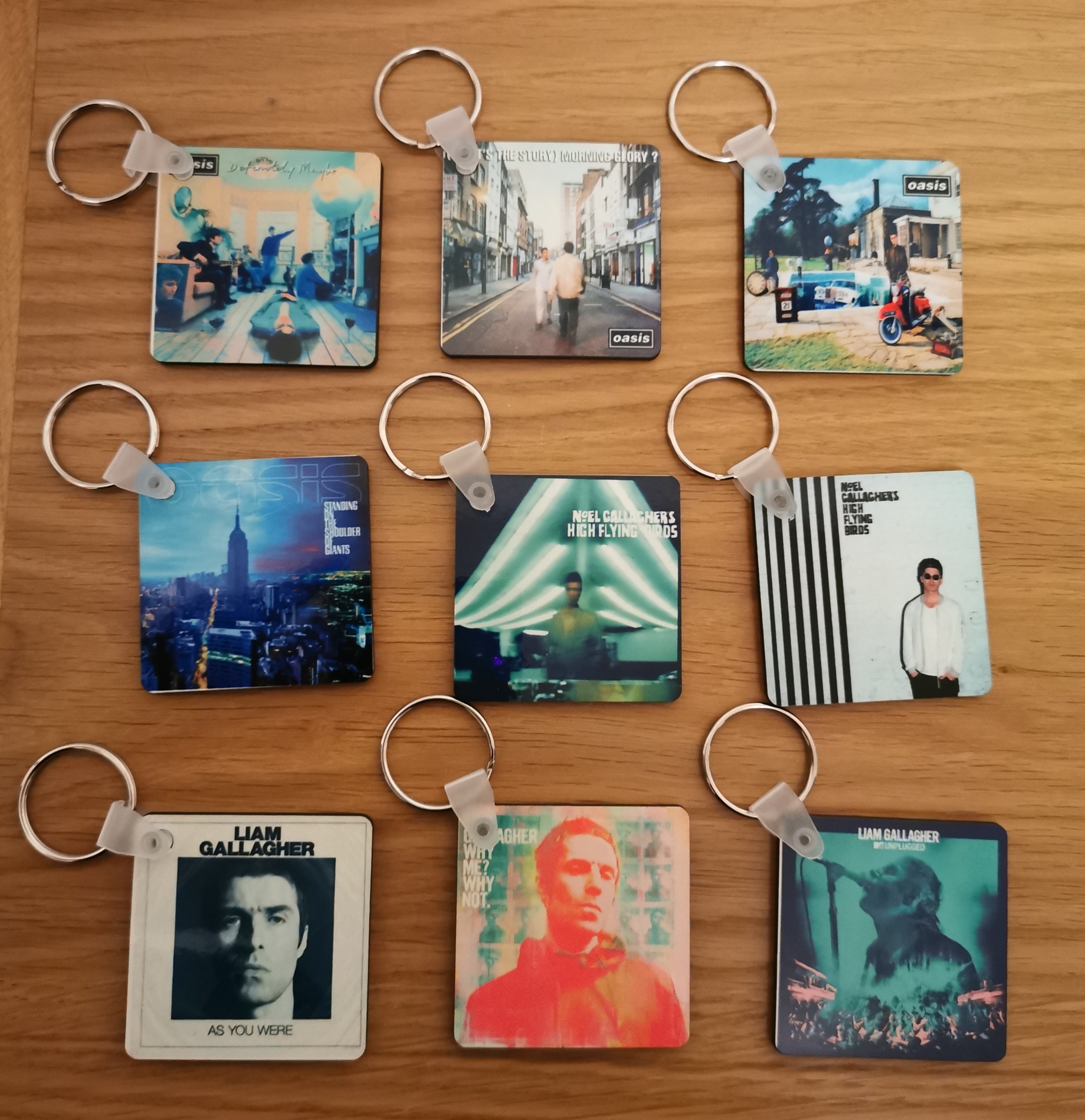 Your Favorite Album Cover Made Into a Wooden Keyrings - Etsy UK