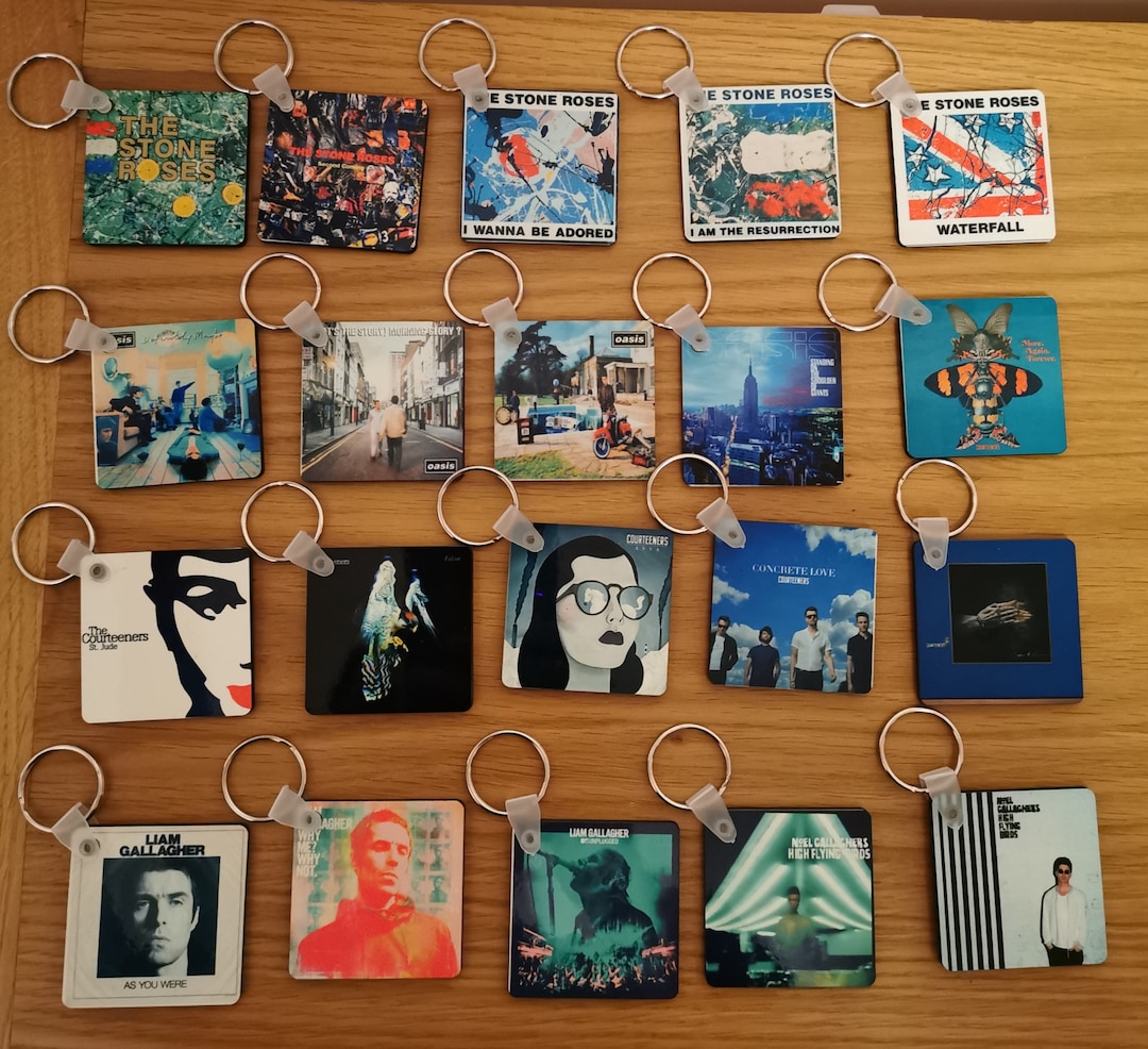Your Favorite Album Cover Made Into a Wooden Keyrings - Etsy UK