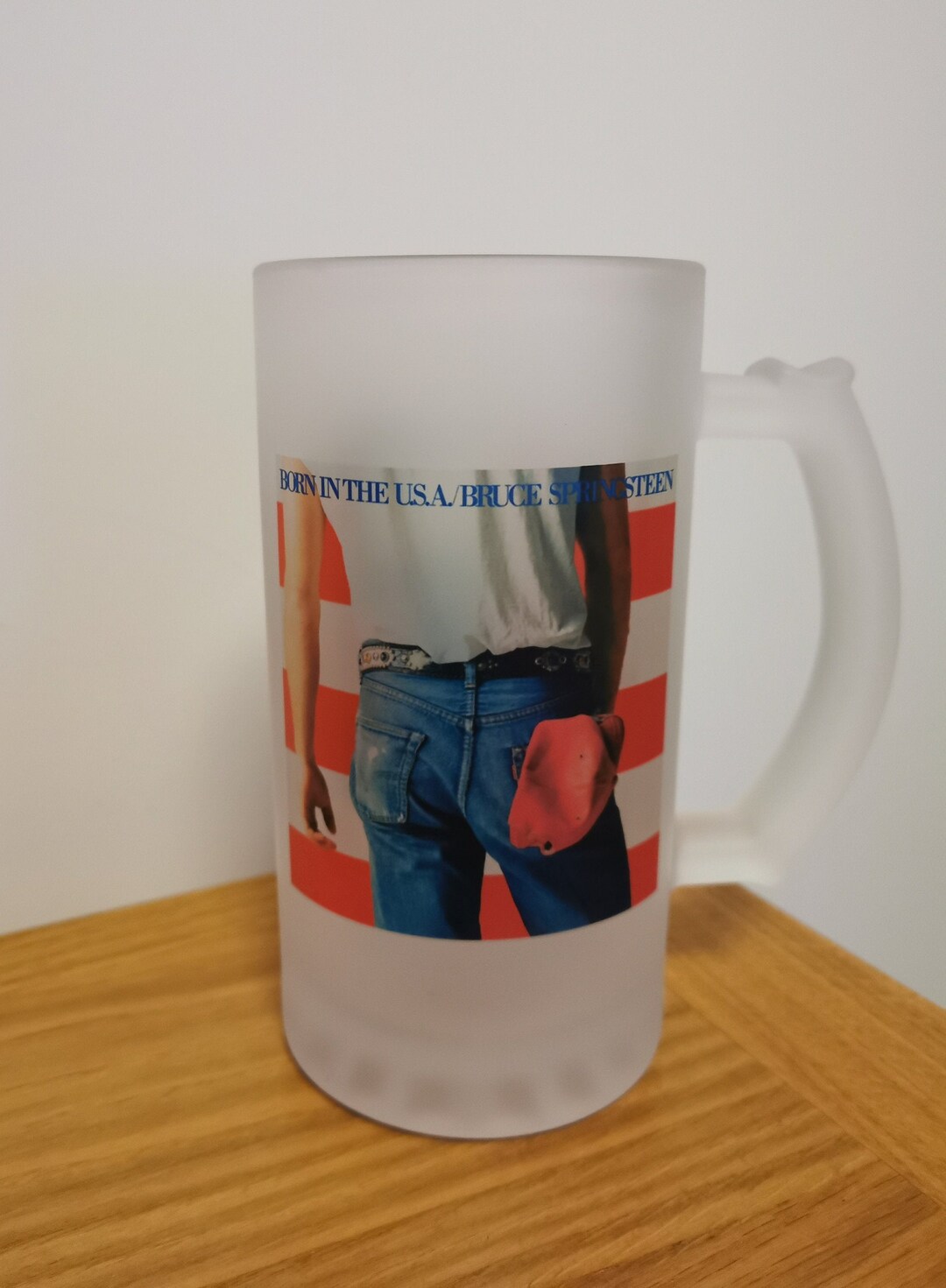 Bruce Springsteen Born in the USA Album Cover Frosted Beer Stein - Etsy UK