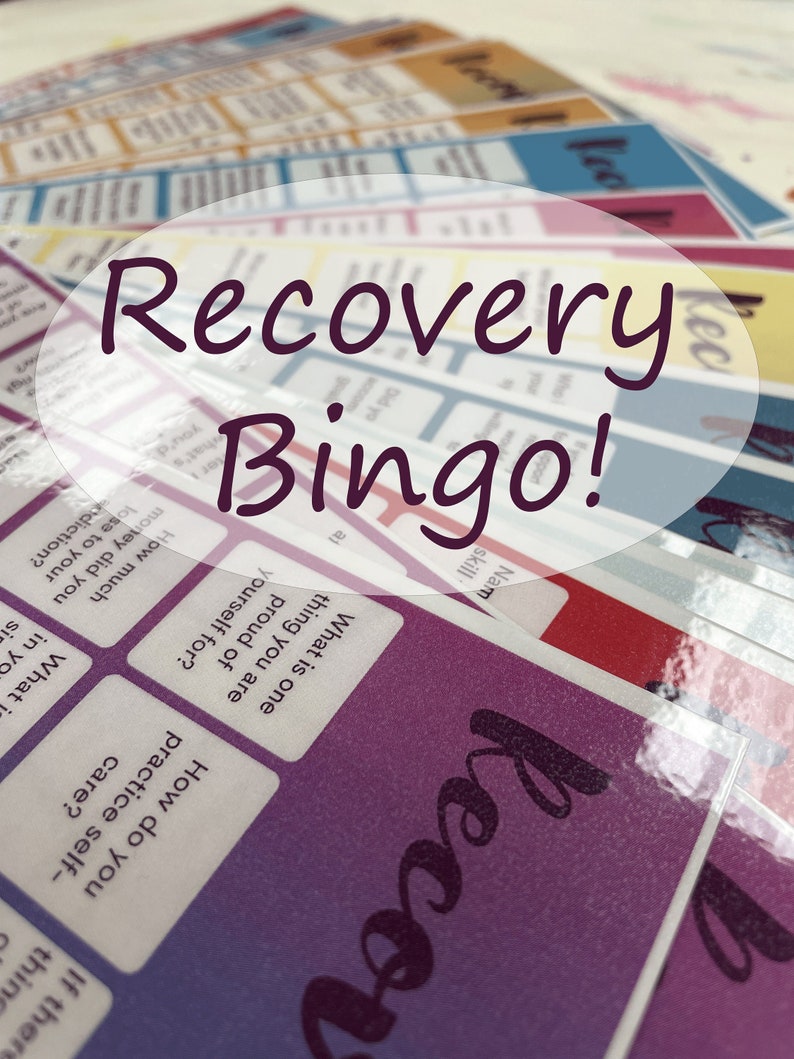 Recovery Bingo | Sobriety Games | Print at Home - Etsy