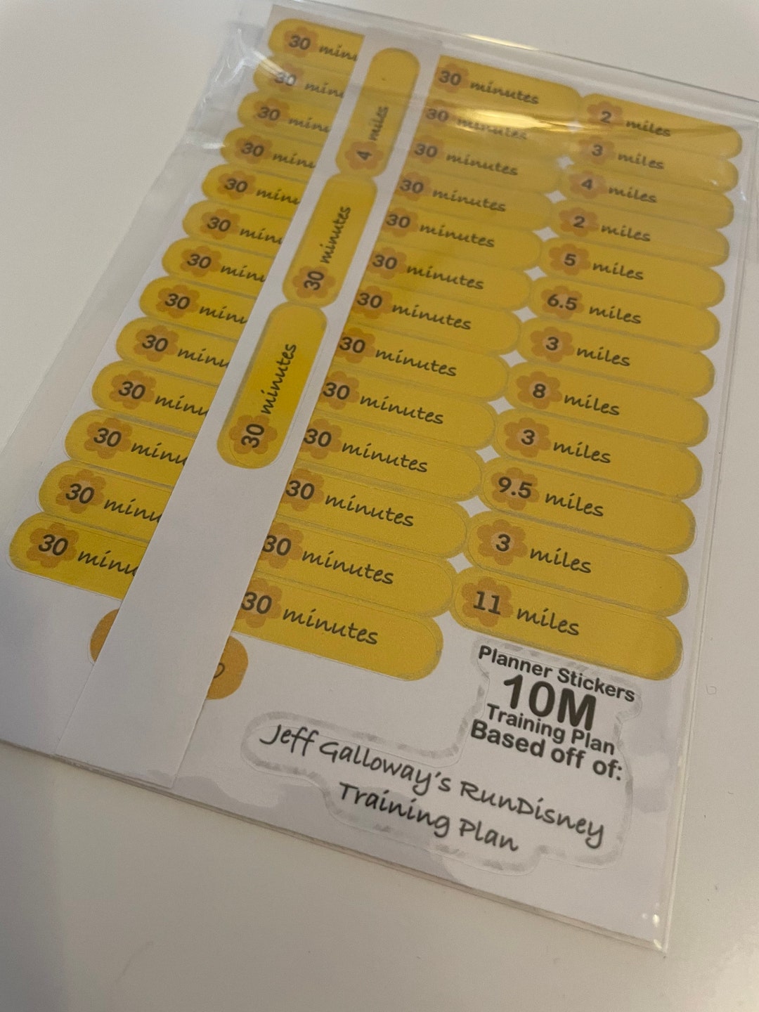 STICKERS | 10 Miler Training Plan | Springtime Surprise Weekend - Etsy