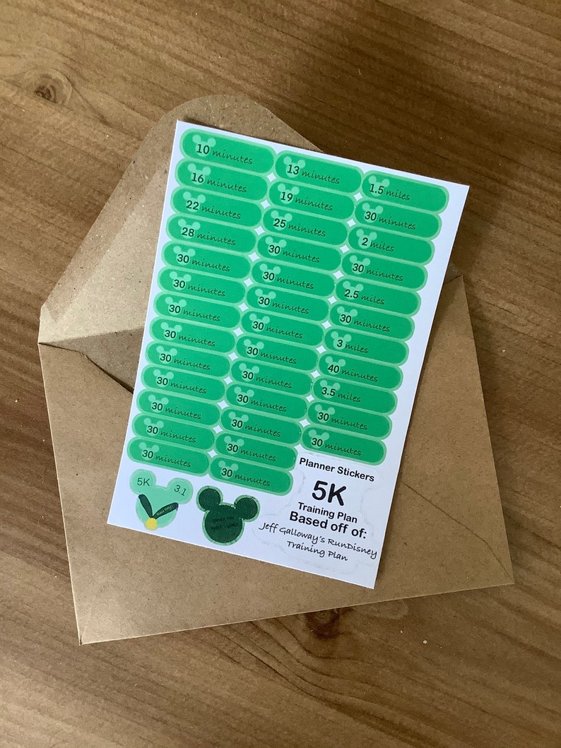 STICKERS | 5K Training Plan | Marathon Weekend, Princess Weekend | Wine ...