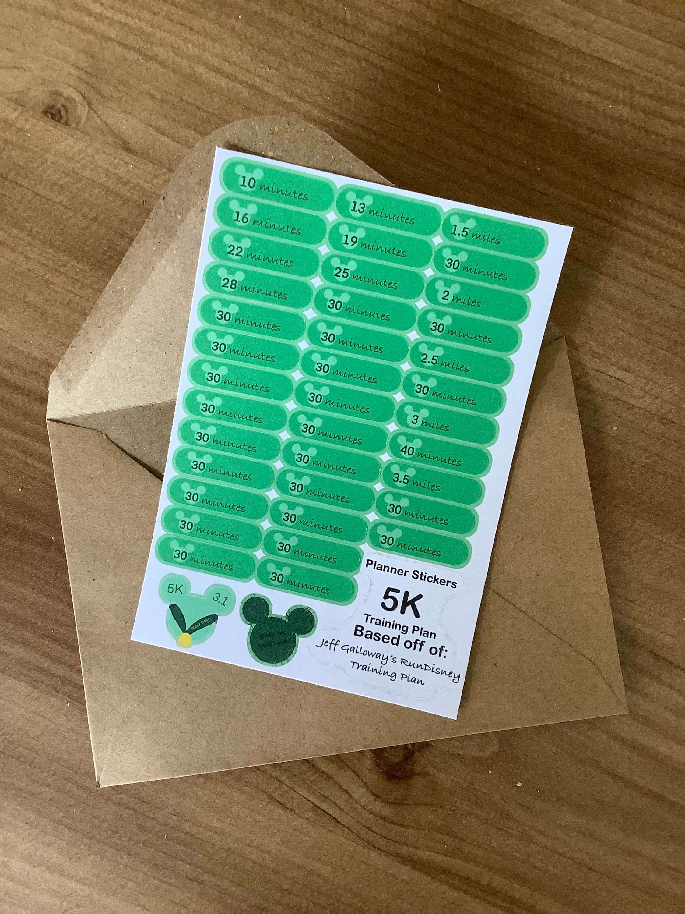 STICKERS | 5K Training Plan | Marathon Weekend, Princess Weekend | Wine ...
