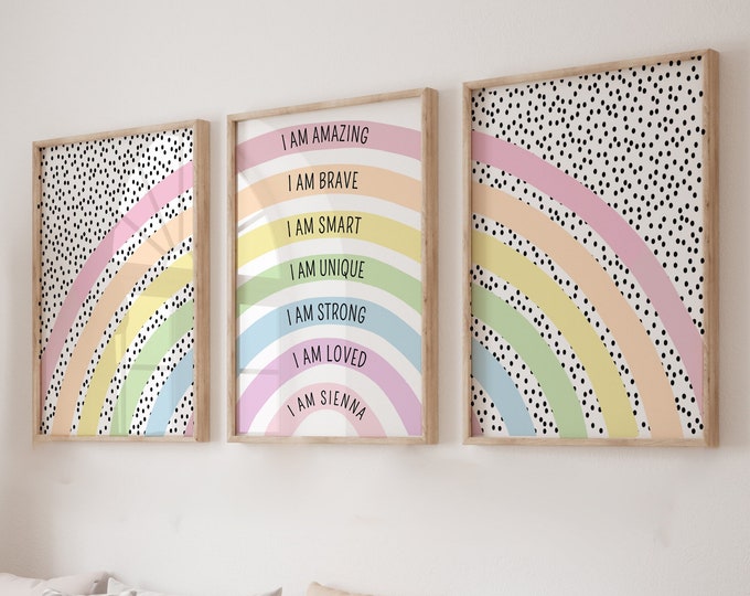 Kids Affirmation Prints,girls Bedroom Prints,girls Bedroom Decor ...