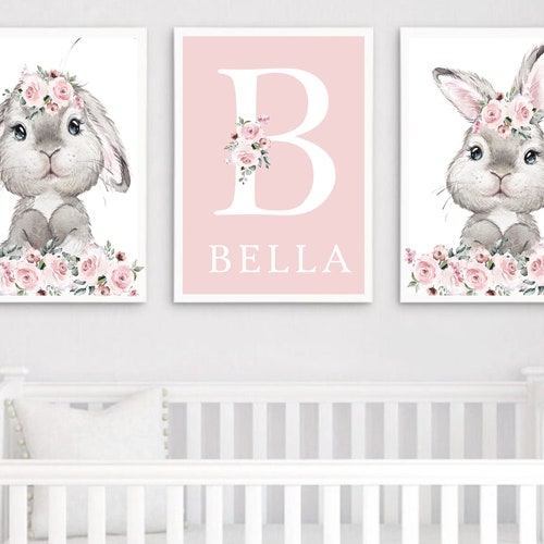 Set of 3 Peter Rabbit Prints Girls Nursery Prints Nursery | Etsy