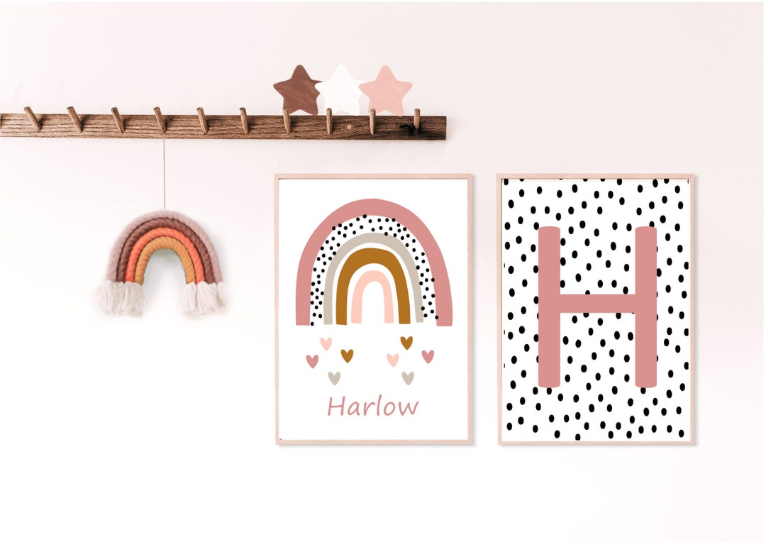 Set of 2 Rainbow Print, Nursery Decor,playroom Print, Nursery Prints ...