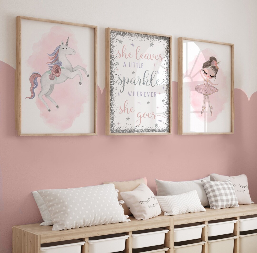 Girls Bedroom Prints,girls Room Decor,girls Wall Art,unicorn Prints ...