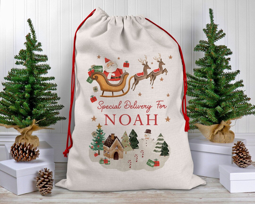 Personalised Santa Sack, Christmas Sacks, Christmas Eve Bag, Christmas ...
