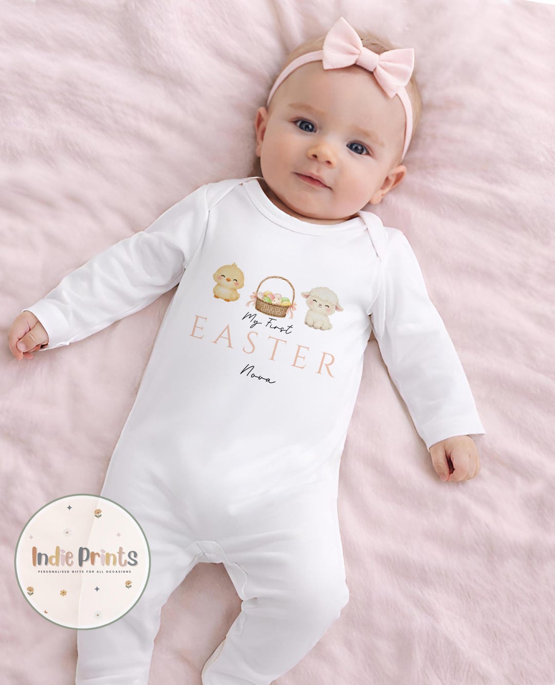 First Easter Sleepsuit, My 1st Easter, Personalised 1st Easter Gift ...
