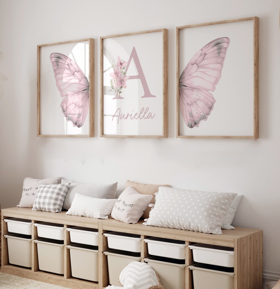 Girls Bedroom Prints,girl Room Decor,wall Art, Butterfly Print,nursery ...