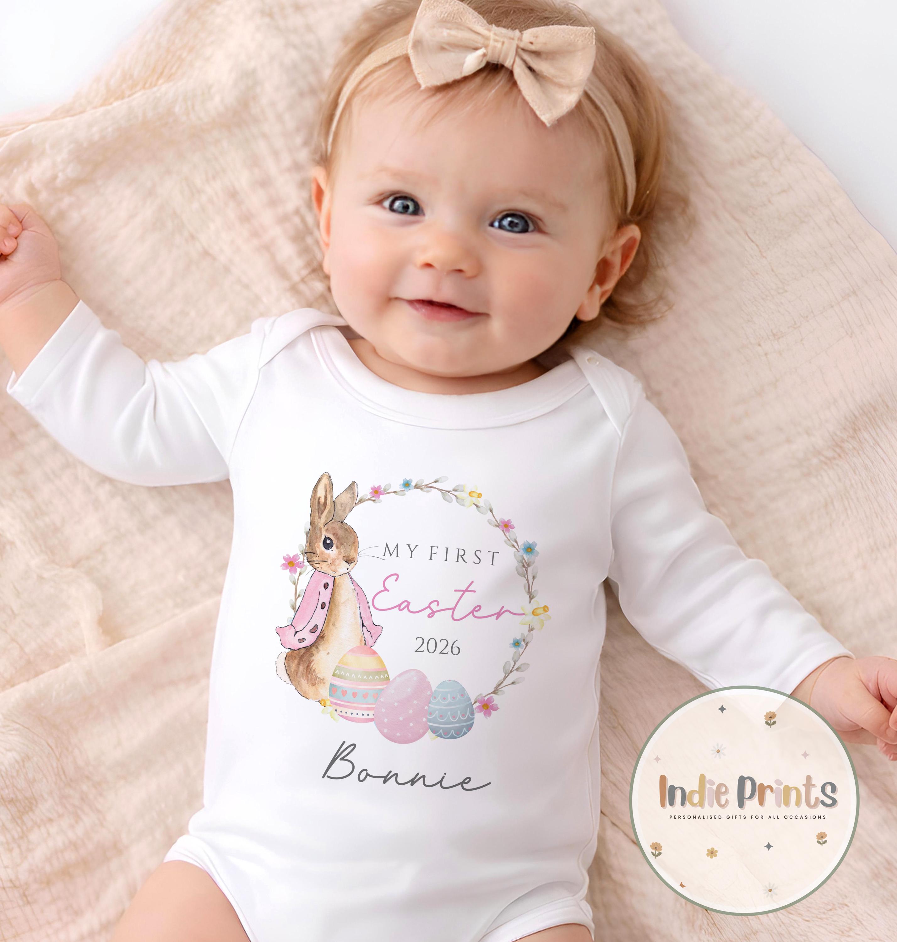 First Easter Sleepsuit, My 1st Easter, Personalised 1st Easter Gift ...