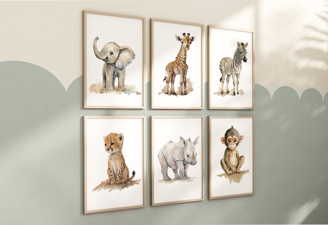 Safari Nursery Prints,nursery Decor,wall Art,jungle Theme Nursery,boys ...