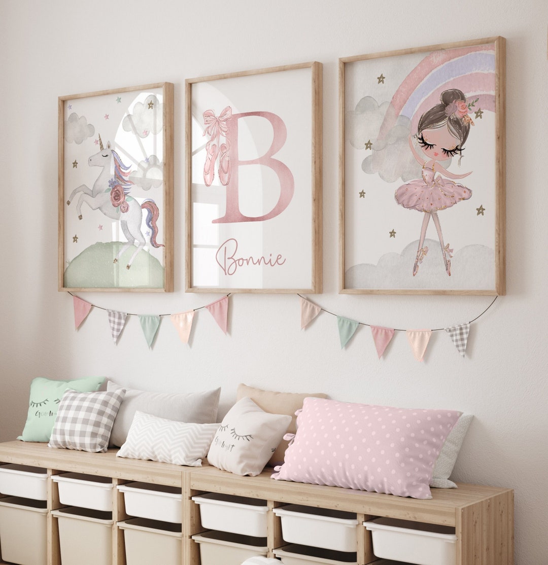 Girls Bedroom Prints,girls Room Decor,girls Wall Art,unicorn Prints ...