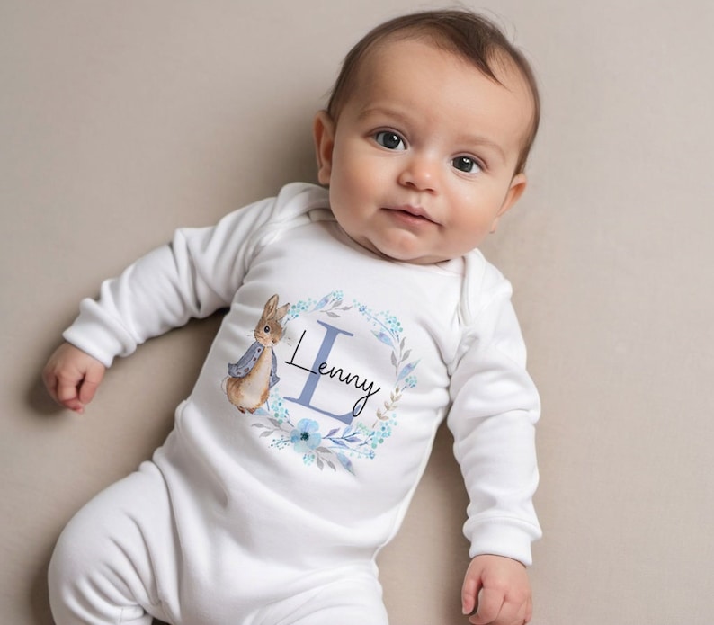 Personalised Baby Grow, Sleepsuit, Vest, New Boy Gift,coming Home Gift ...