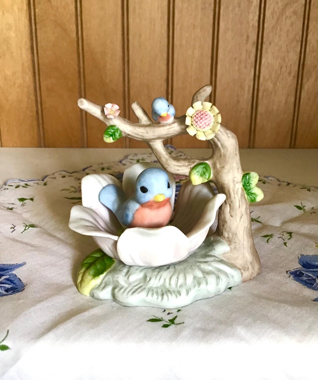 Bluebirds, Lefton, Lefton Figurine, Lefton Bluebird Figurine, Small ...