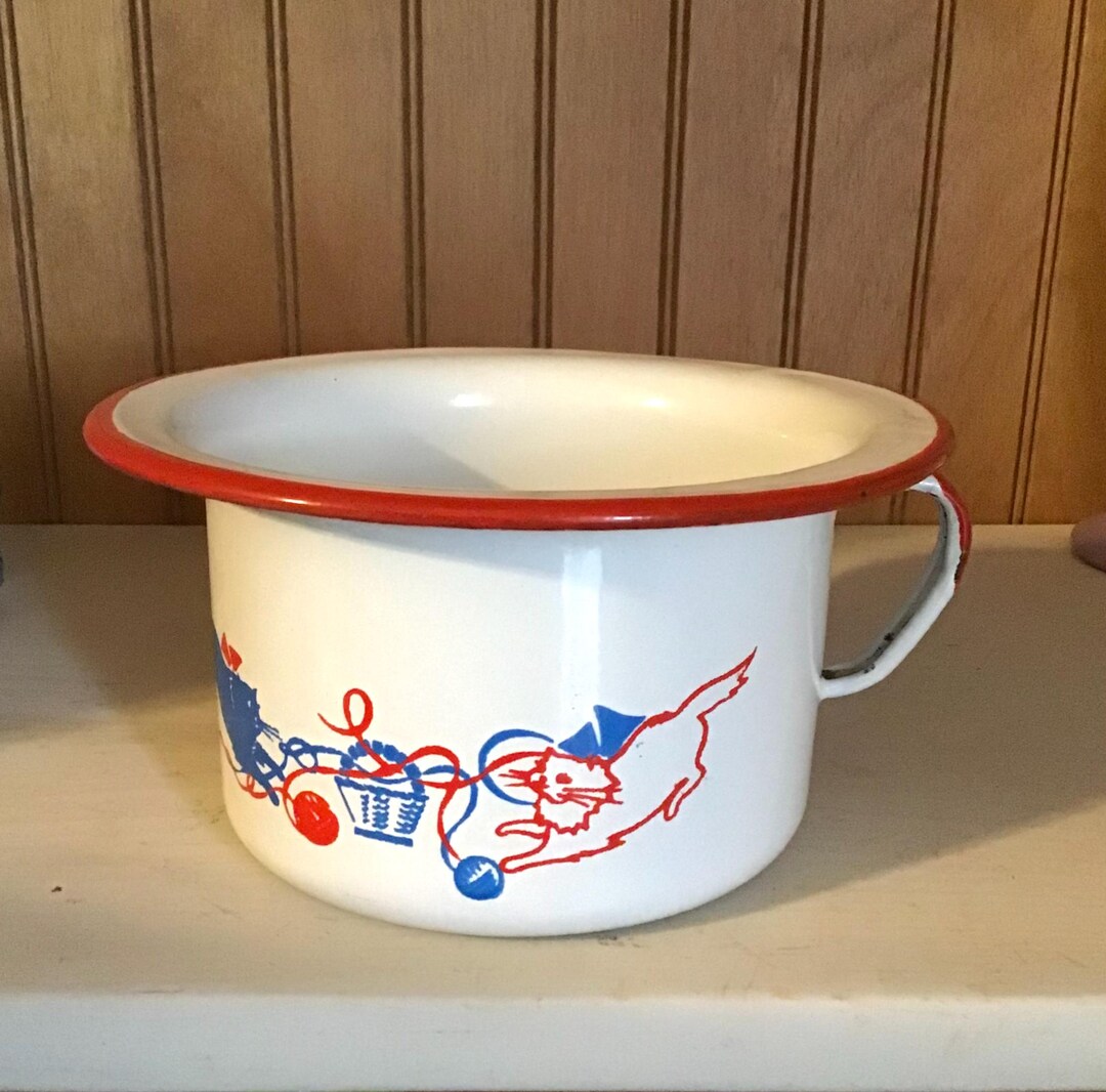 Childs Potty, Child's Chamber Pot, Granite Potty, Potty, Enamel Potty ...