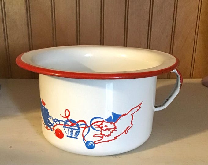 Childs Potty, Child's Chamber Pot, Granite Potty, Potty, Enamel Potty ...
